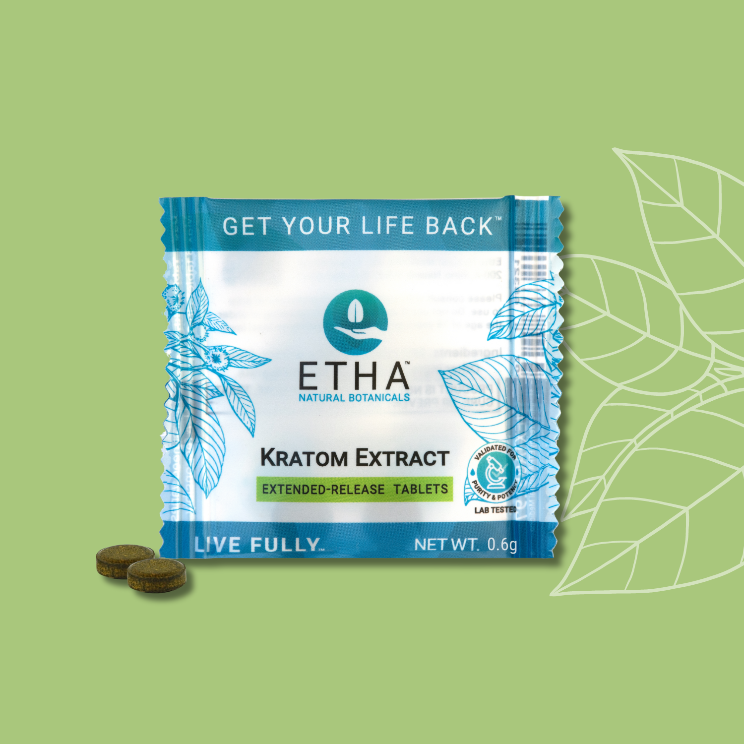 Full Spectrum Kratom Extract Tablets – ETHA Natural Botanicals