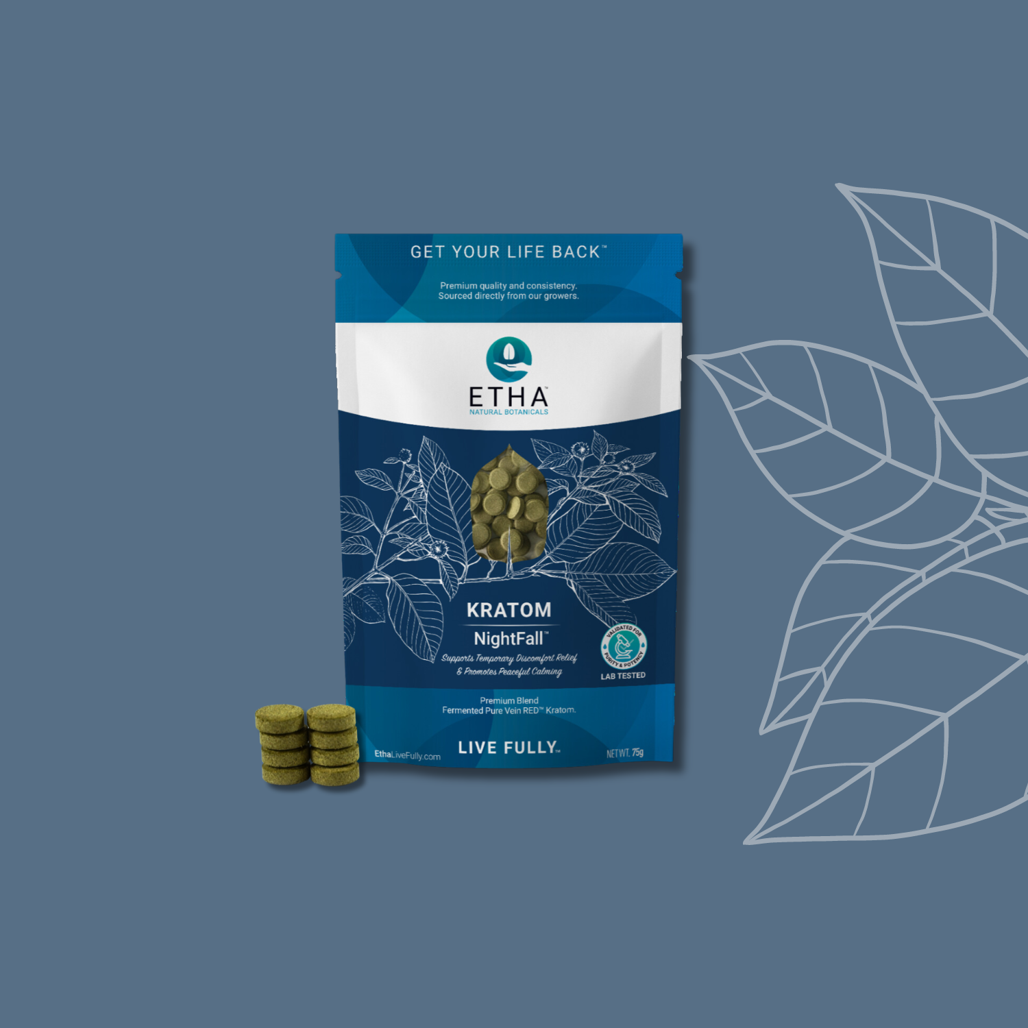 NightFall™ Kratom - Calm & Rest – ETHA Natural Botanicals